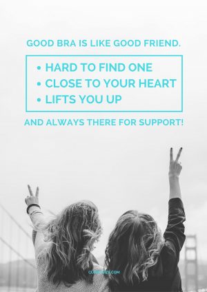 15 Motivational Posters for Women: Wear A Bra That Fits